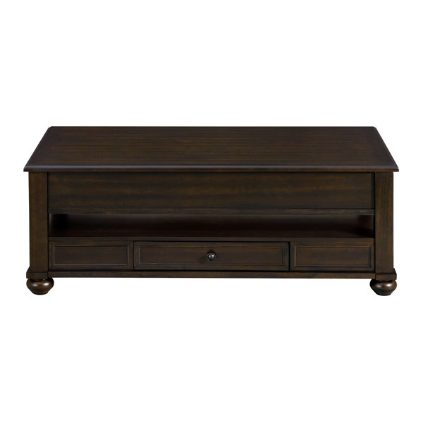 Alcott Hill® Gruner Rectangular Lift-Top Coffee Table w/ Casters in Cherry - Wayfair Canada